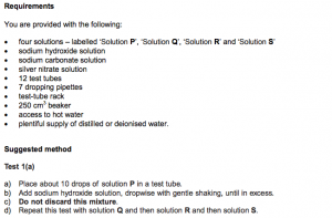 3 Required practical 11: Identify transition metal ions