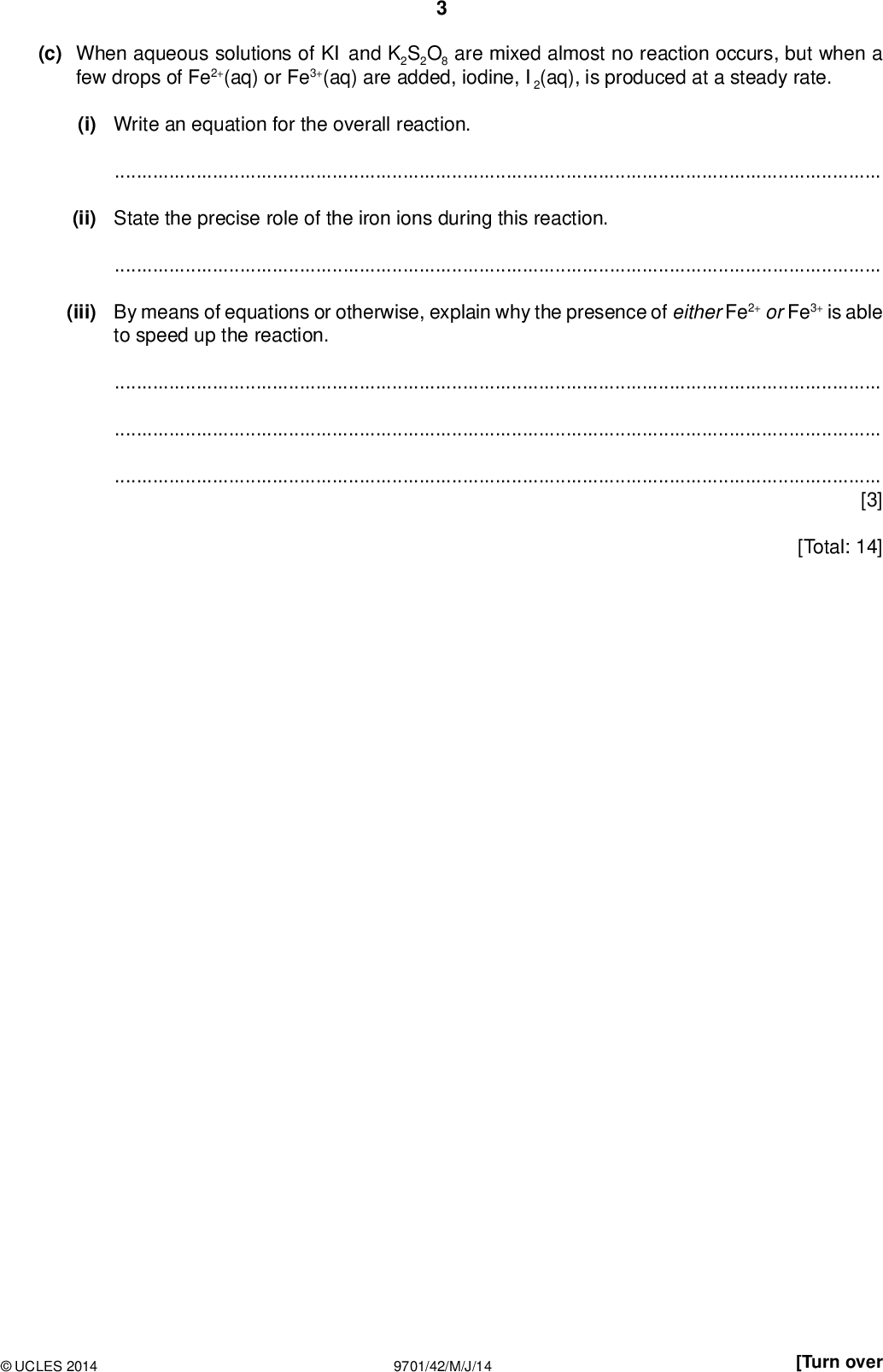 CIE Jun 2014 v2 Paper 4 Q1 (with explained solutions)