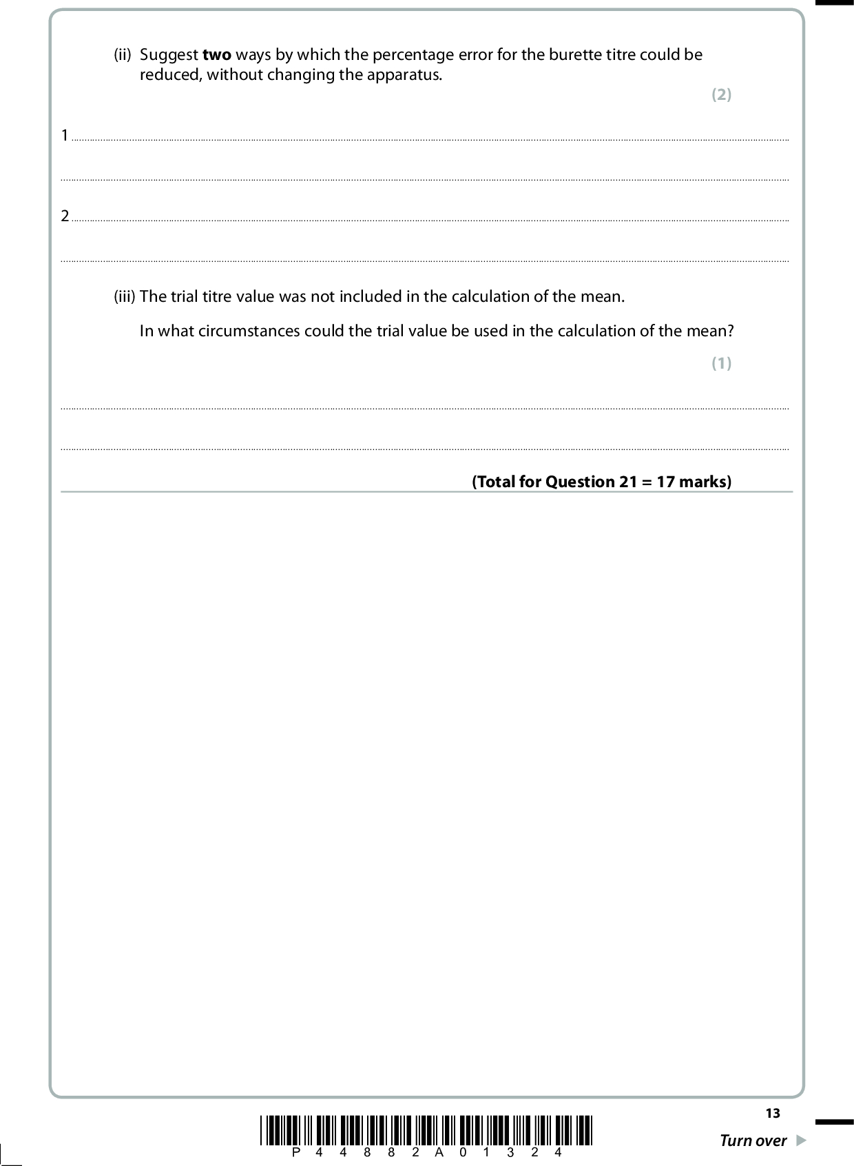 Edexcel Jun 2015 (IAL) Paper 2 Q21 (with explained solutions)